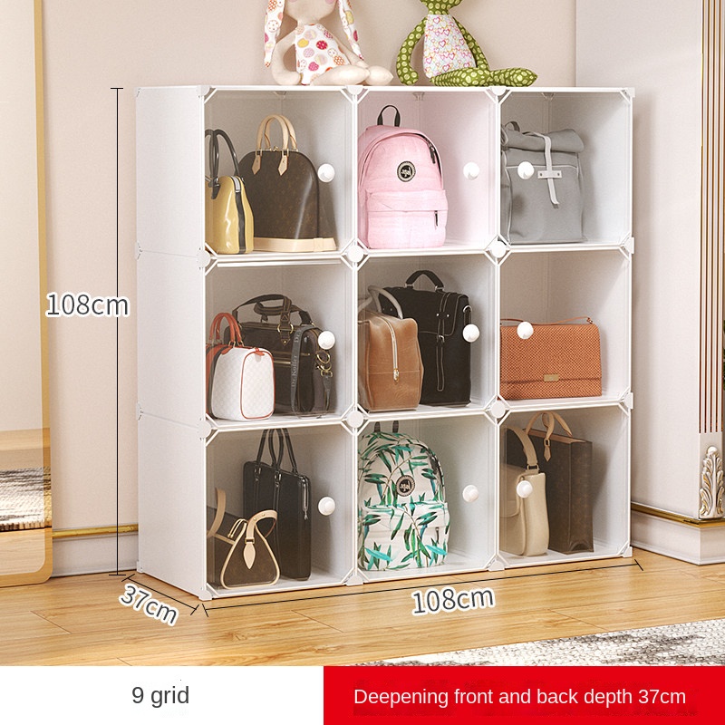 Bag storage cabinet room storage artifact bedroom dustproof bag storage ...