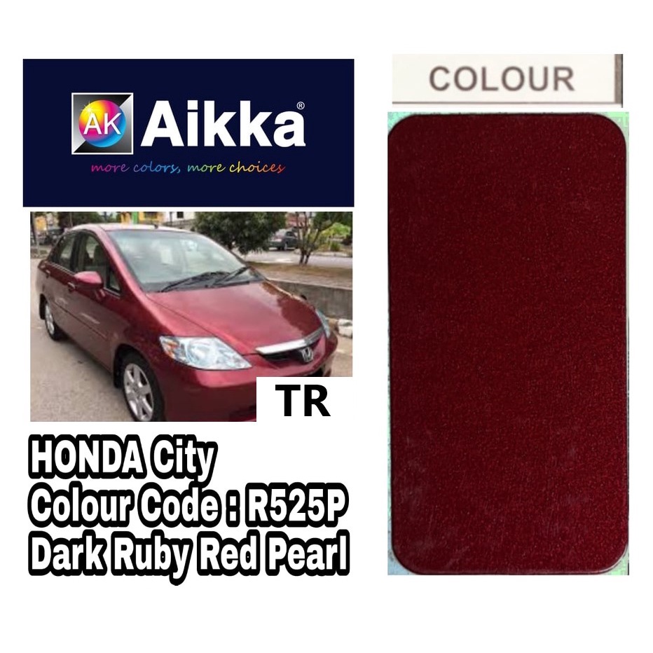 HONDA CITY R525P DARK RUBY RED PEARL 2K CAR PAINT / CAT KERETA 2K ...