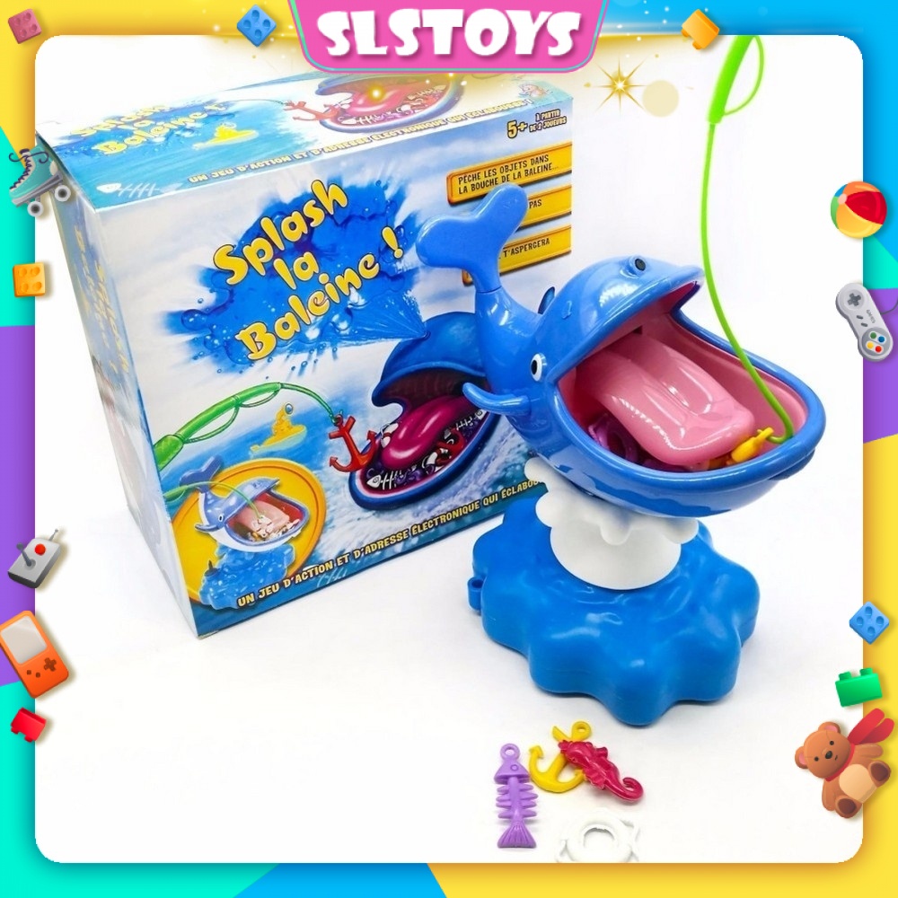 SLSTOYS Splashy The Whale Splash la Baleini Battery Operated Board Game ...