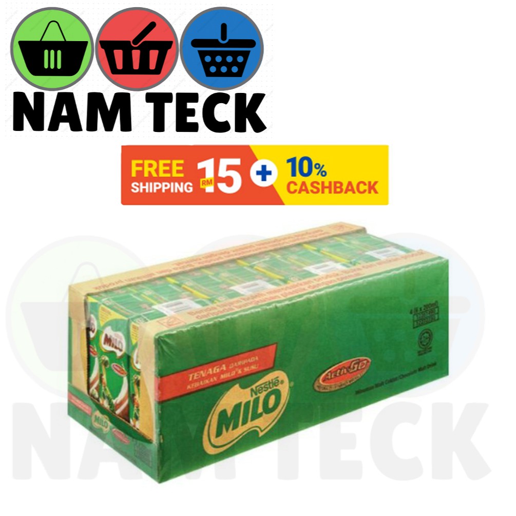 NESTLE MILO ACTIV-GO UHT 24 x 200ml | Shopee Malaysia
