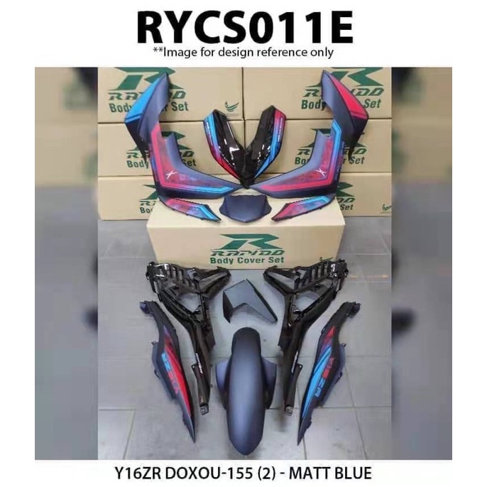[READY STOCK] COVER SET/BODYSET YAMAHA Y16/Y16ZR MOVISTAR-155 (1) BLUE ...