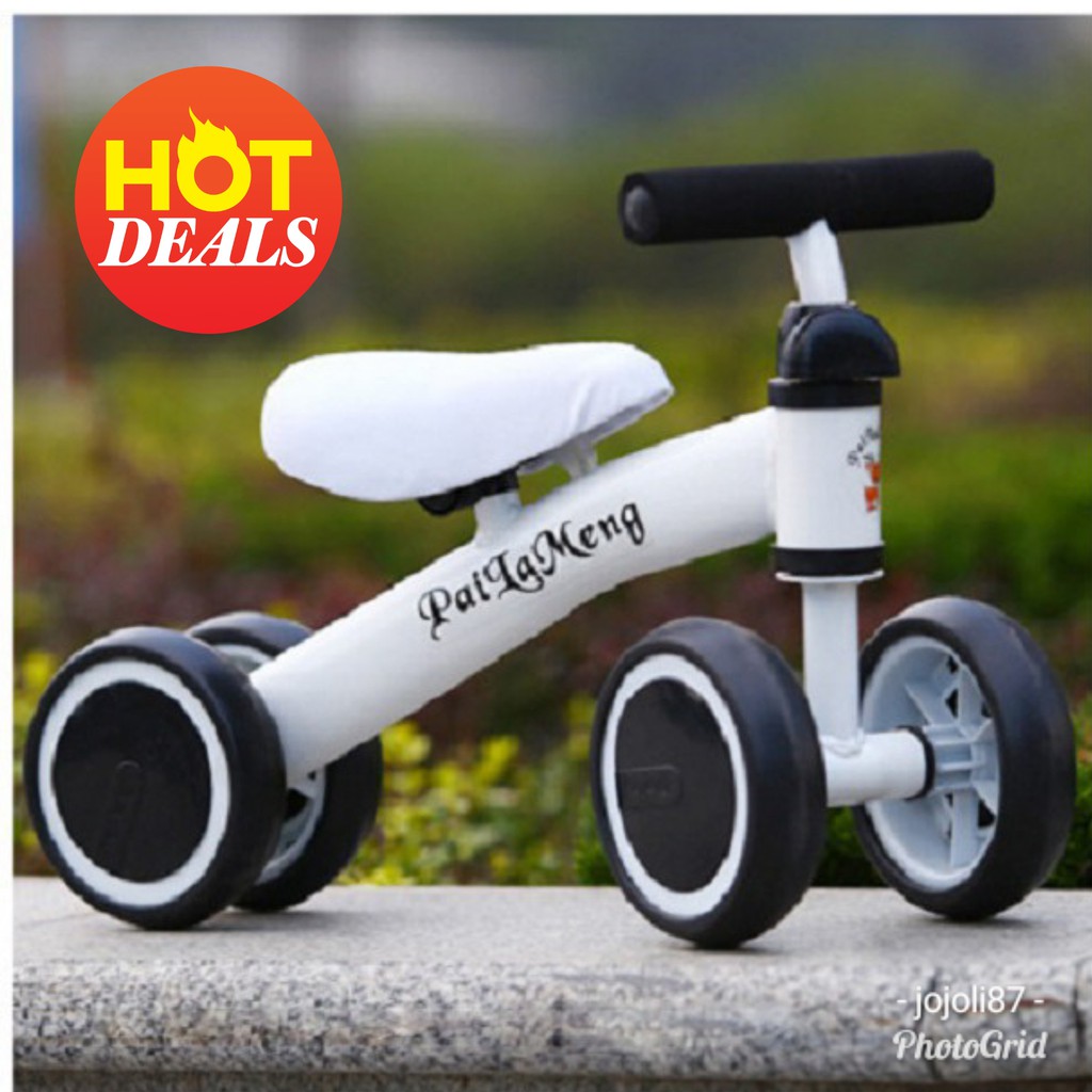 🔥Cute Mini Three Wheel Baby Toddler Balance Bike Push(White) | Shopee ...