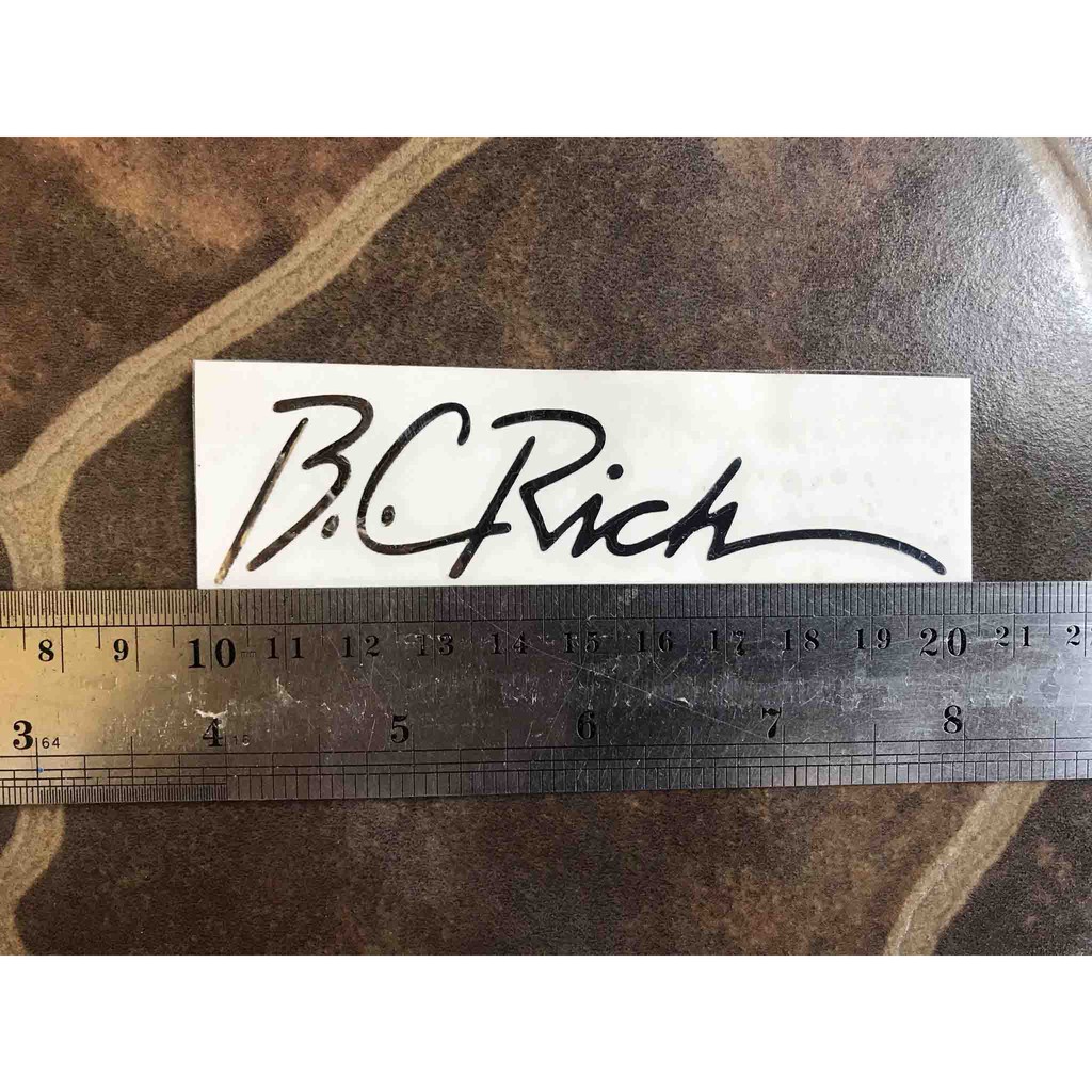 Bc Rich Headstock Guitar Electric Sticker Not Decal Acoustic Bass ...