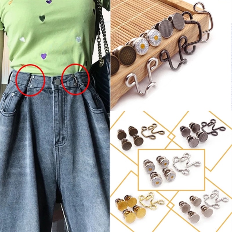 1Set High-end Nail-free Waist Buckle Waist Closing Artifact Adjustable ...