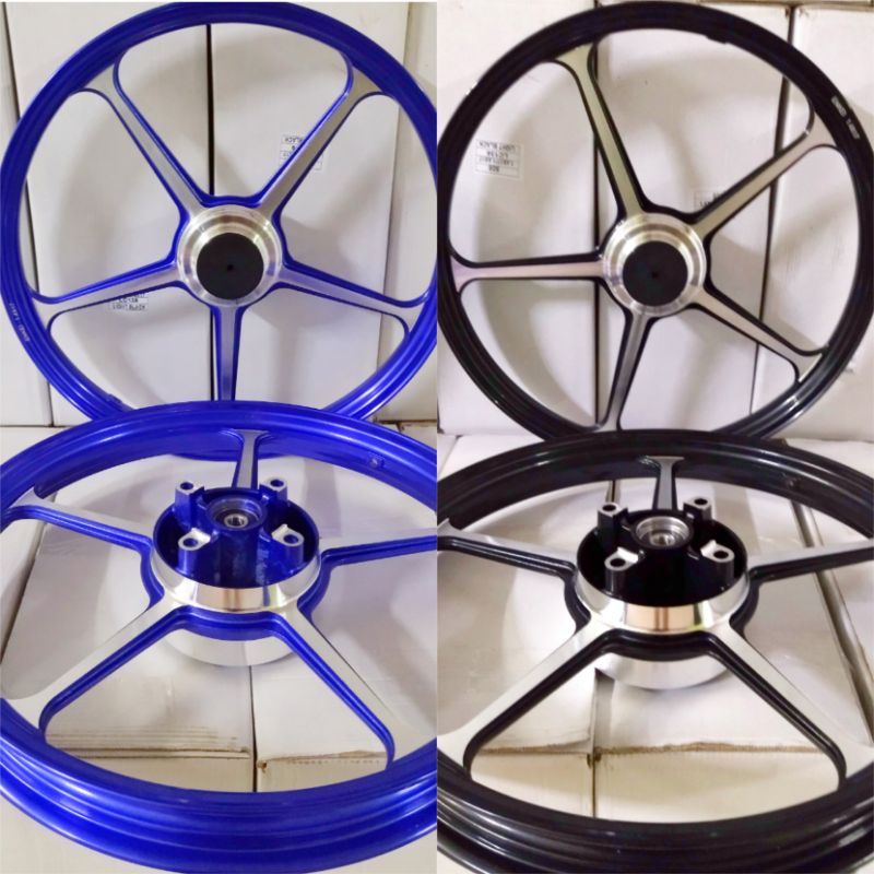 ENKEI SPORT RIM BATANG CHROME 505 FG505 YAMAHA Y125 / Y125ZR / LC135 5S WITH BEARING BUSH ...