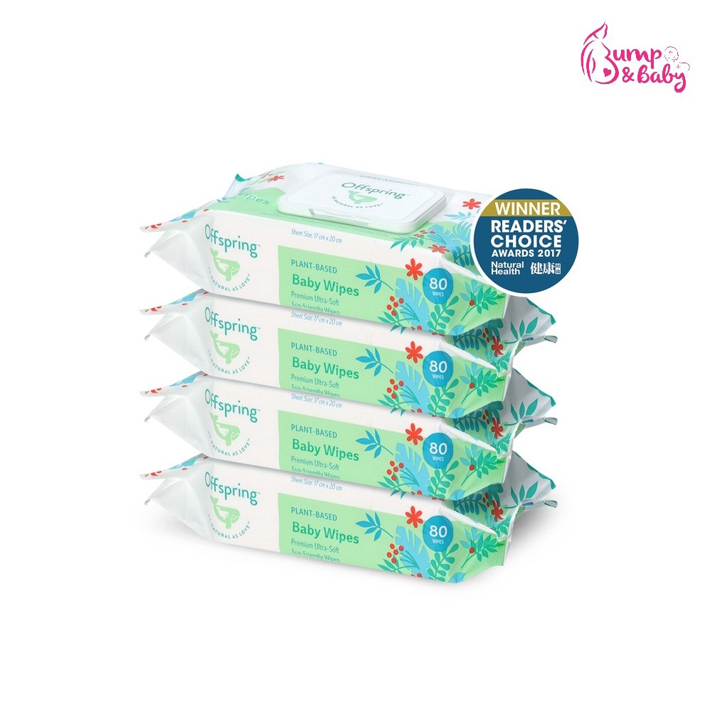 Offspring - Baby Wipes Bundle 80s (4 packs) | Shopee Malaysia