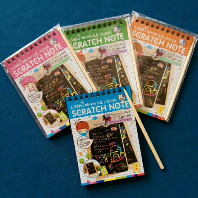 Scratch Note set of 4 | Shopee Malaysia