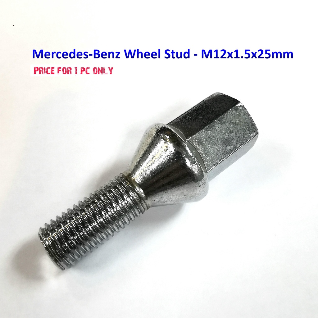 Mercedes-Benz Wheel Stud / Wheel Bolt / Wheel Skru - M12x1.5xL25mm ...