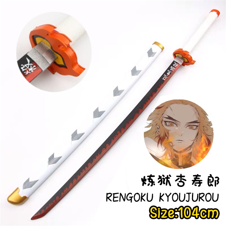 Demon Slayer Sword Toy 106cm Tanjiro Giyu Zenitsu Rengoku For Children ...