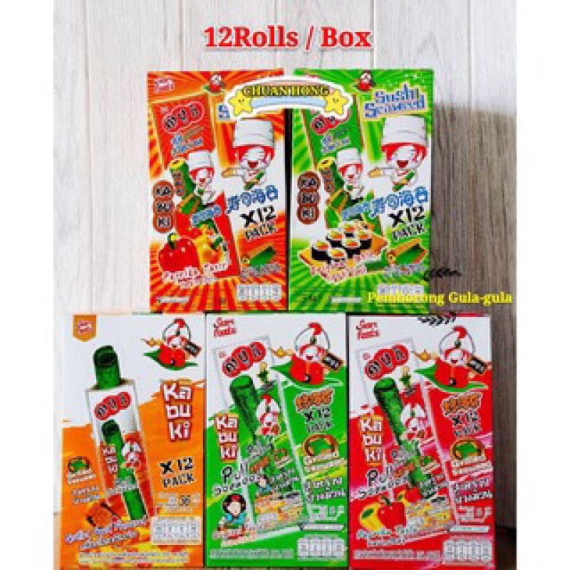 Siam Foods Kabuki Sushi Seaweed Rotee (12 Pack x 3g) | Shopee Malaysia