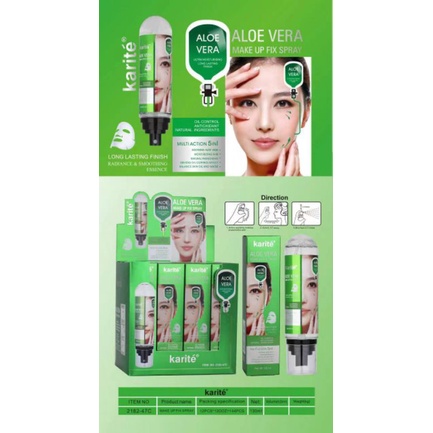 KISS BEAUTY KARITE ALOEVERA MAKEUP FIXING SPRAY | Shopee Malaysia