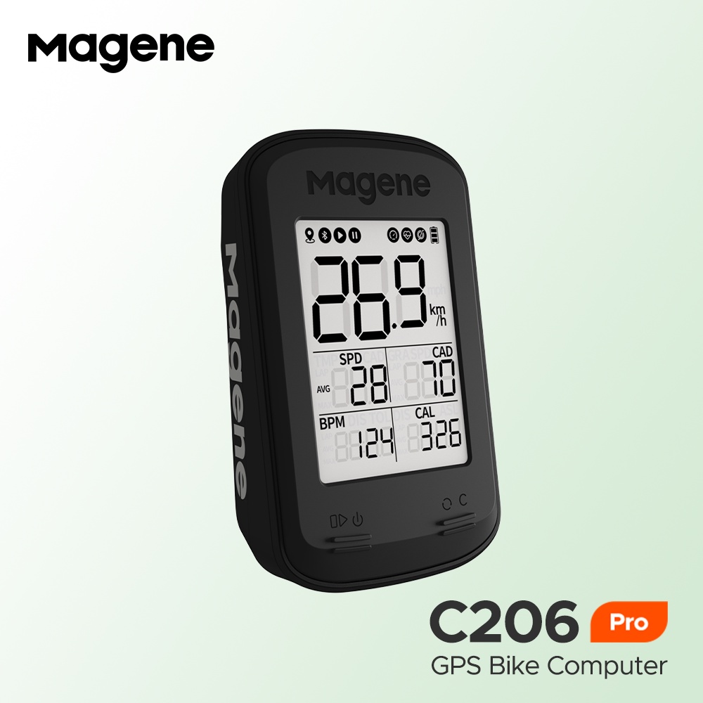 Magene C206 Bike Computer Wireless GPS Speedometer Waterproof Road MTB ...