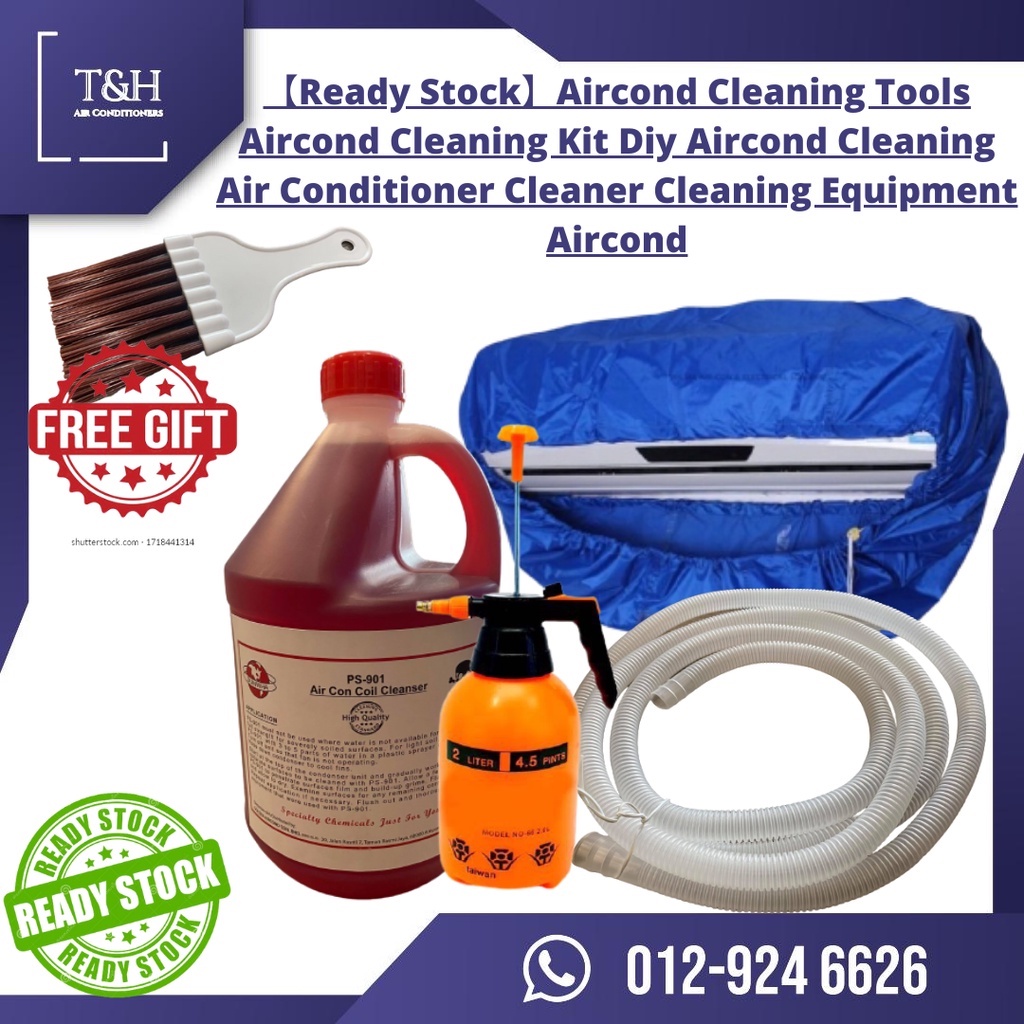 【Ready Stock】Aircond Cleaning Tools Aircond Cleaning Kit Diy Aircond ...
