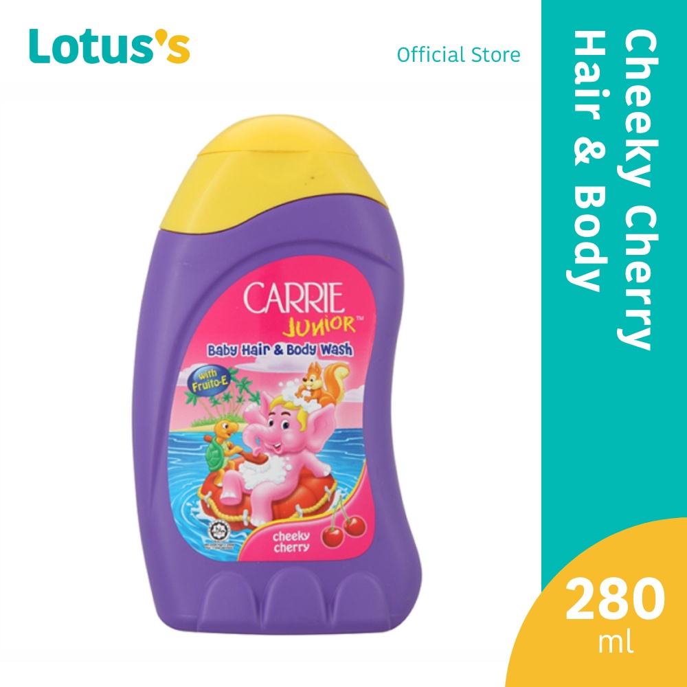 Carrie Junior Cheeky Cherry Baby Hair & Body Wash 280ml | Shopee Malaysia