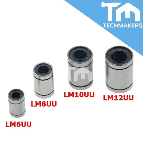 LM4UU LM6UU LM8UU LM10UU LM12UU Shaft CNC Linear Motion Ball Bearing ...