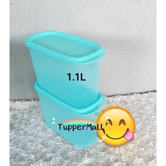 Tupperware Smart Saver / Modular Mates Oval II (2 PCS) 1.1L (Turquoise ...