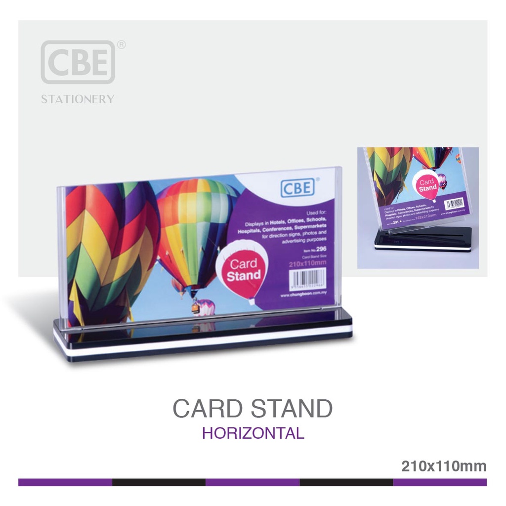 CBE T shape Acrylic Double-sided Display Stand Photo Frame Stand Menu ...