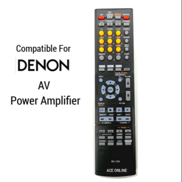 Remote Control RC-1120 Compatible for Denon AV Power Amplifier AVR-590 AVR-591 AVR390 DHT590BA ...
