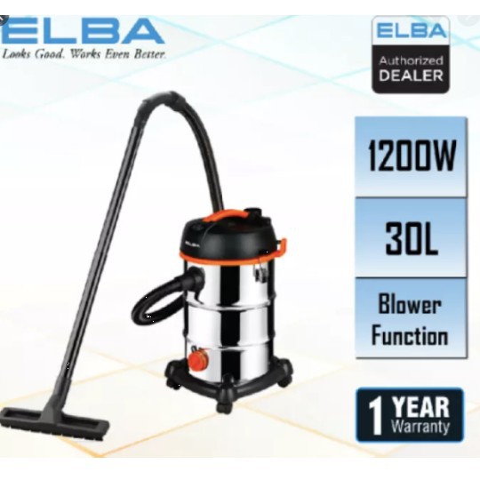 ELBA WET, DRY & BLOW VACUUM CLEANER EVC-H1231 + ELBA JUG KETTLE EJK-F1723G(BK) | Shopee Malaysia