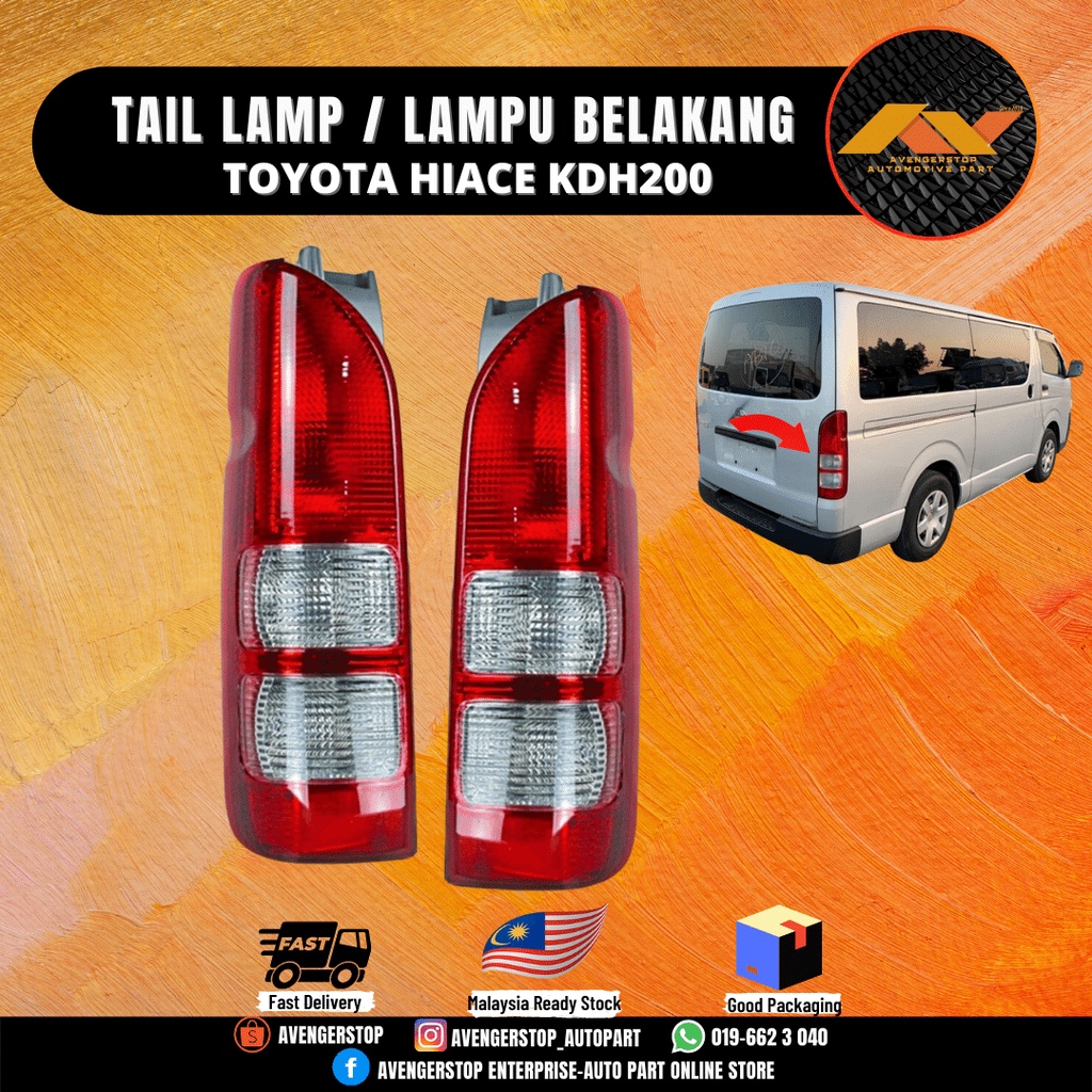 TOYOTA HIACE KDH200 VAN TAIL LAMP LAMPU BELAKANG LIGHT NEW HIGH QUALITY | Shopee Malaysia