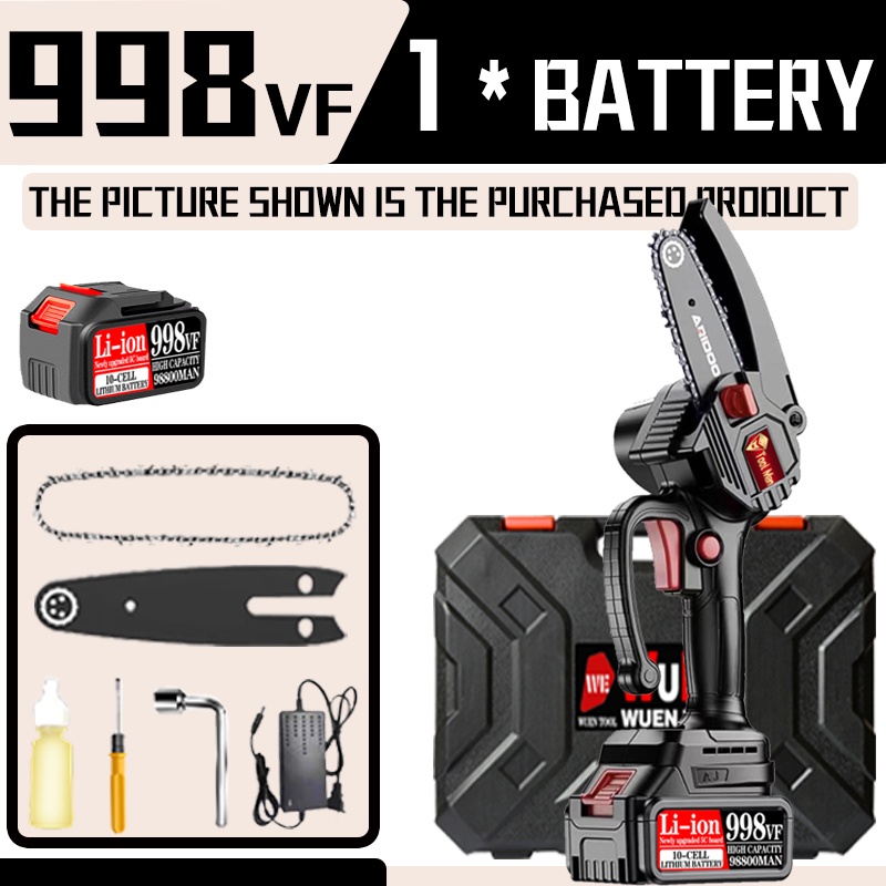 998vf 4 Inches 20V high power Steel Chainsaw Chains Electric Chainsaws ...