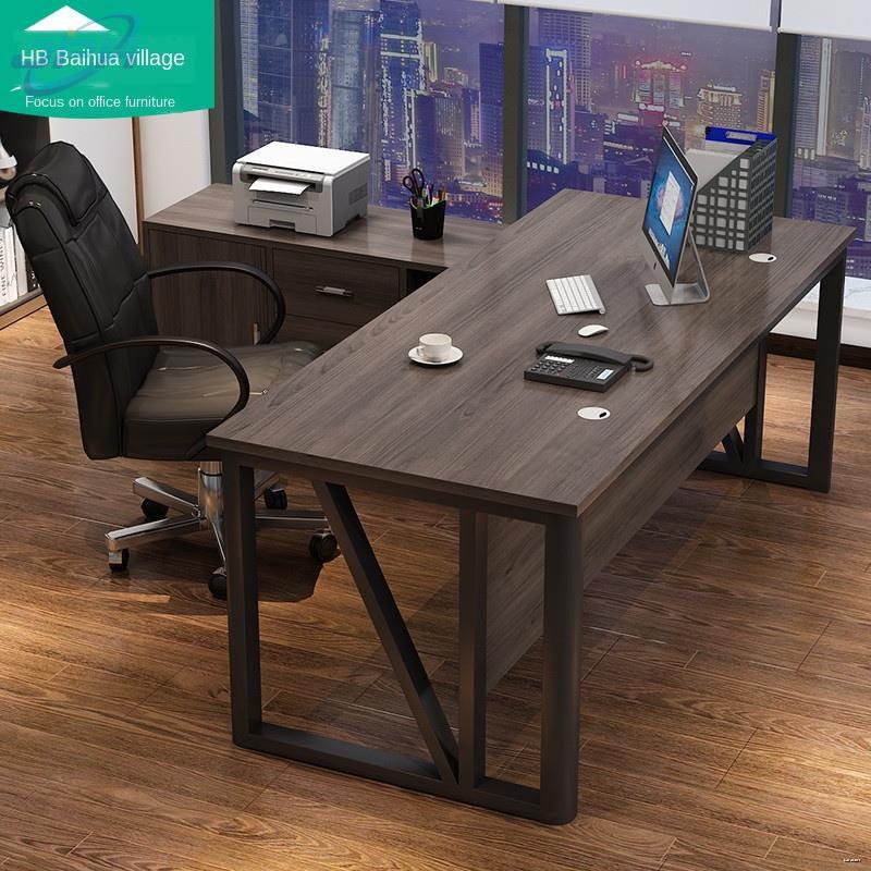 Office table, boss chairs combination of contemporary and contracted ...
