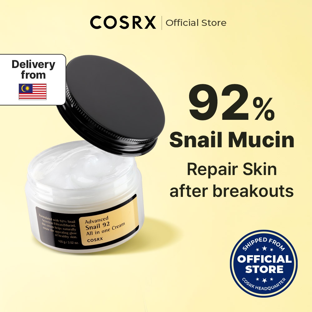 [COSRX OFFICIAL] Advanced Snail 92 All in one Cream 100ml, Snail ...