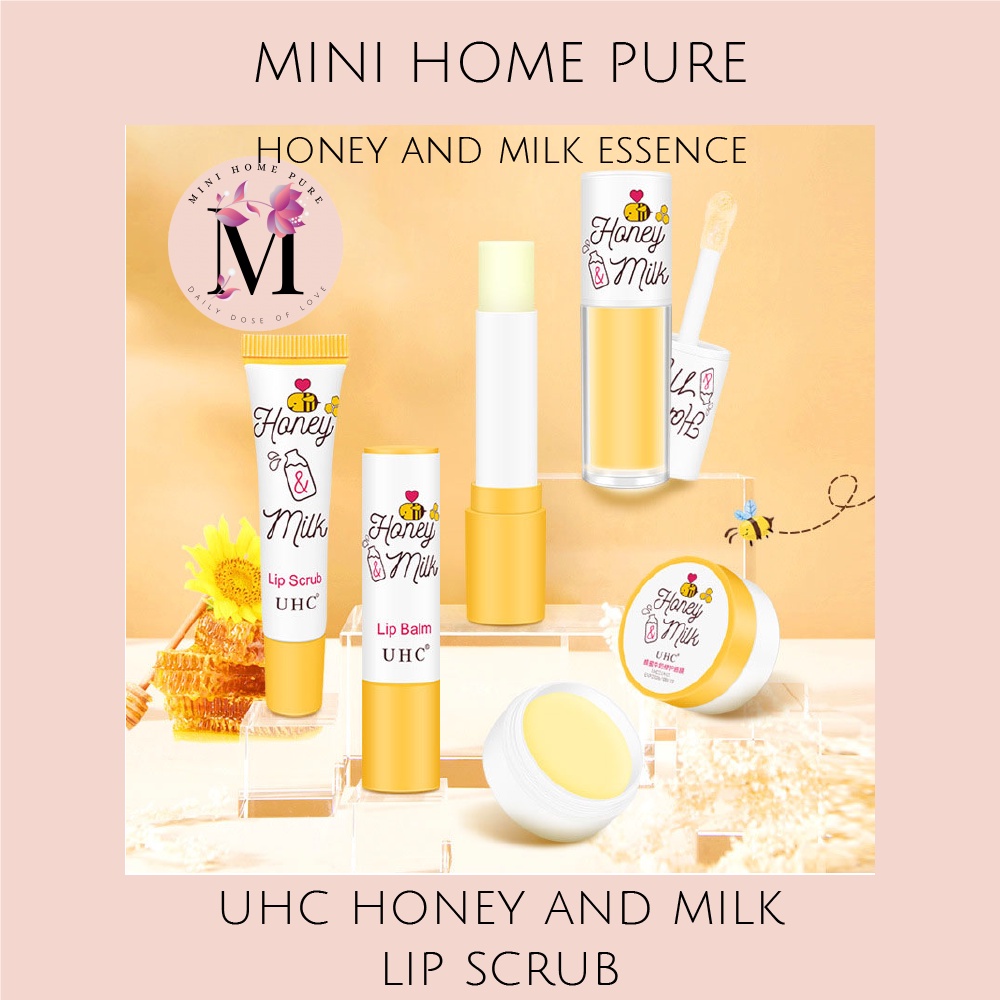 💕 100% ORIGINAL 💕 UHC Honey and Milk Lip Scrub with Walnut Powder ...