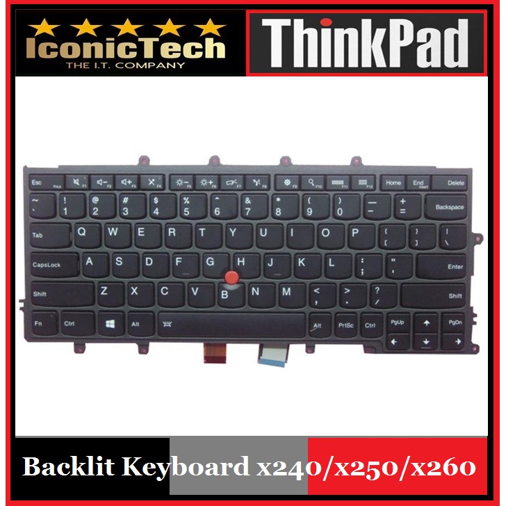 Lenovo Thinkpad X240 X240s X250 X260 X270 Backlit Keyboard | Shopee ...
