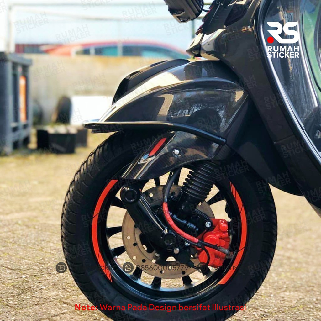 Sticker CUTTING LIST VESPA Rims And Scooter MATIC RING 10,12,14 Inch ...