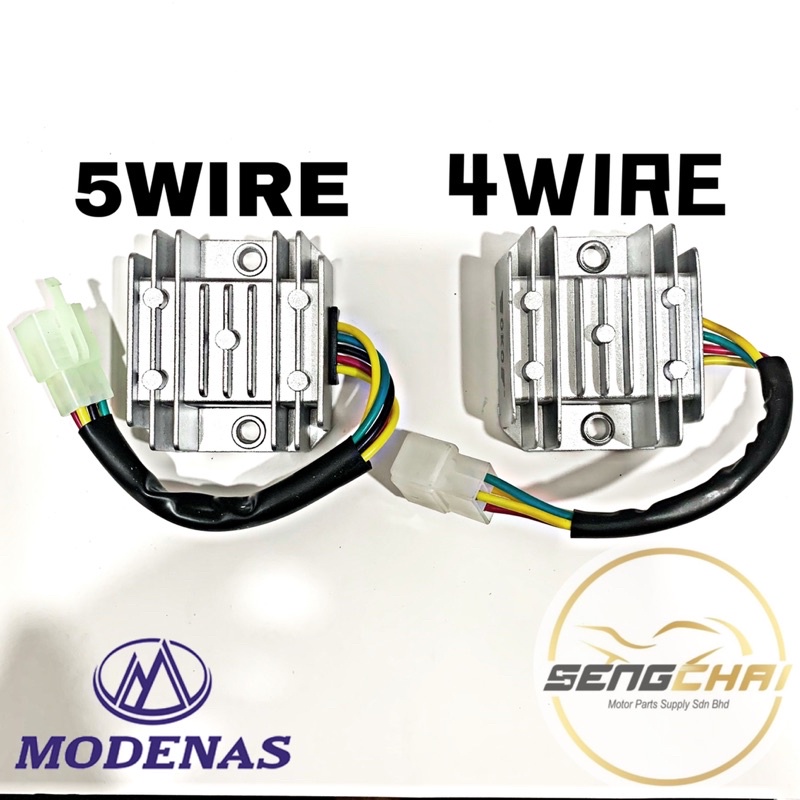 MODENAS MR2 RECTIFIER 5/4WIRE STANDARD MODENAS KATAB CHARGER BATTTERY ...