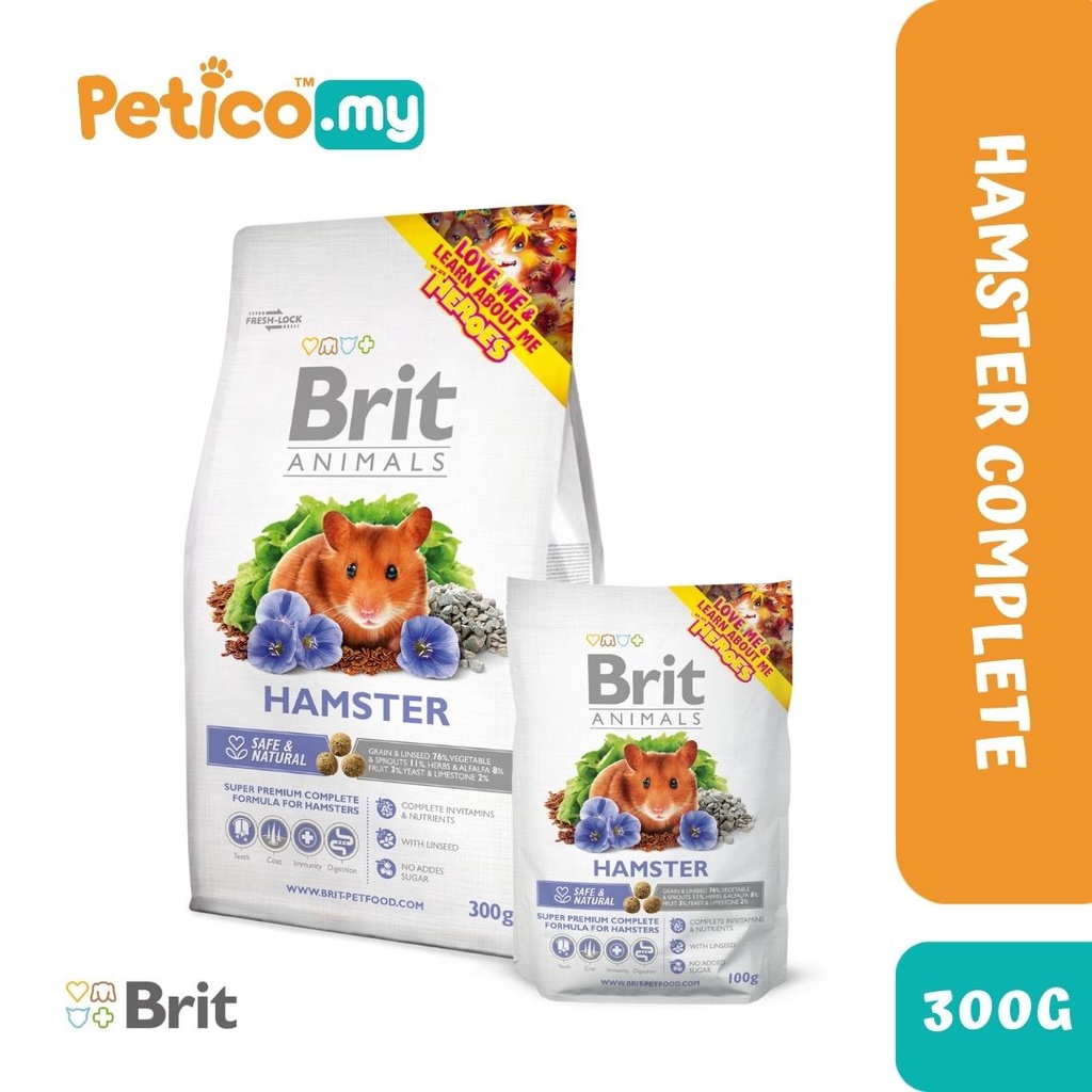 Brit Care Animal Hamster Complete Food 300G | Shopee Malaysia
