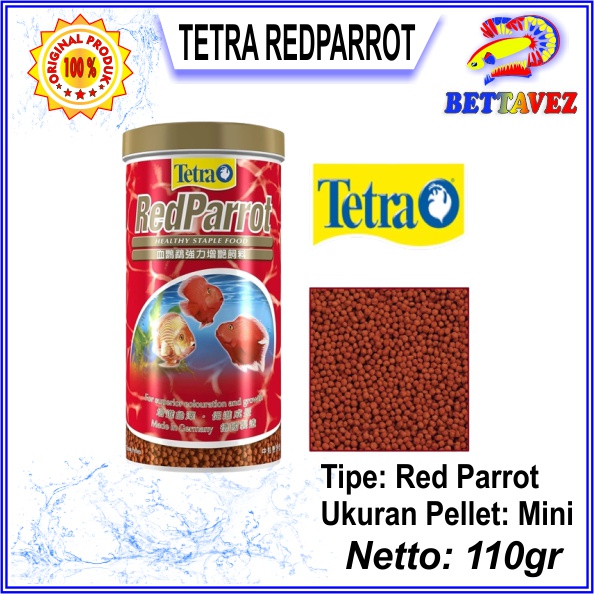 Tetra RED PARROT 110GR/250ML PARROT Fish Pellet MADE IN GERMANY PARROT ...