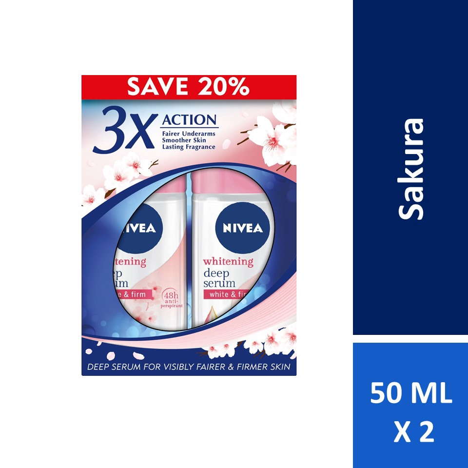 Nivea Deodorant Female Sakura Roll On Twinpack 2x50ml | Shopee Malaysia