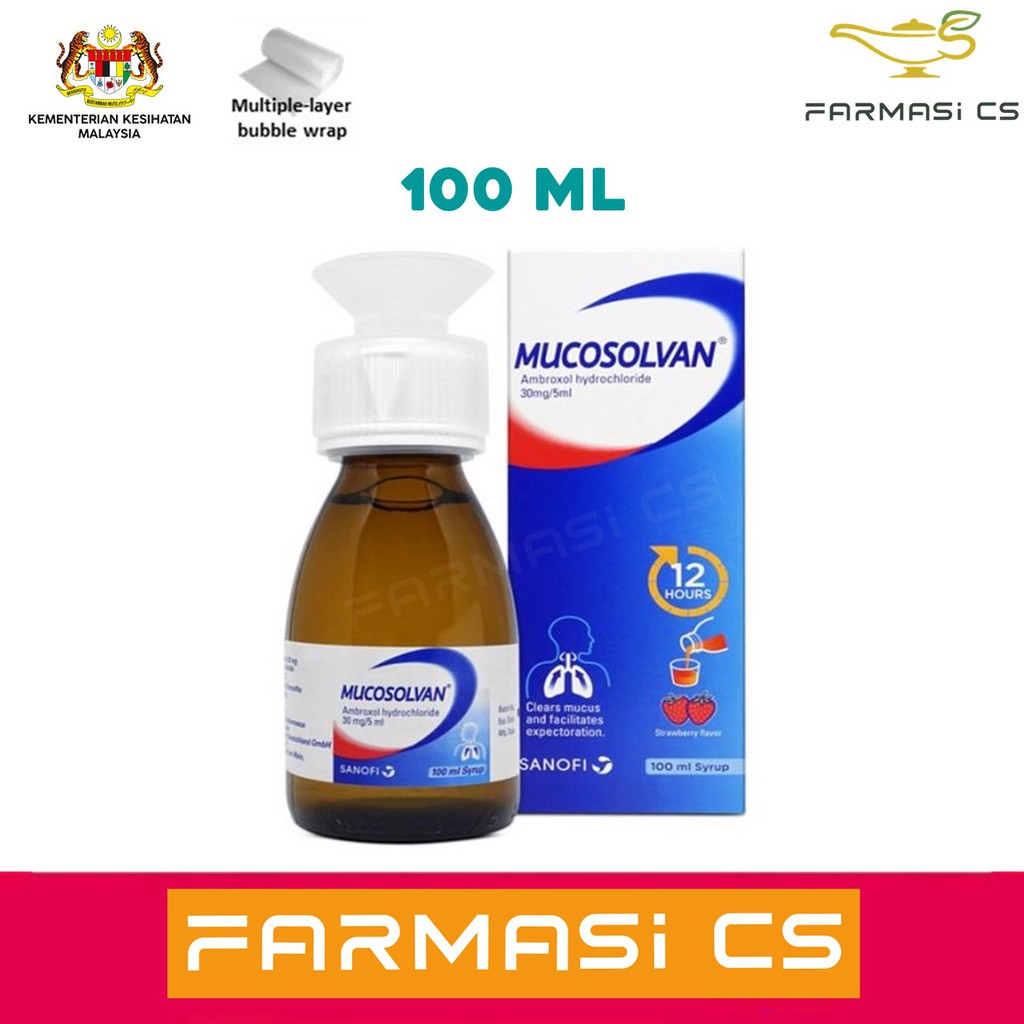 Mucosolvan Liquid For Phlegm/Cough Syrup 100ml EXP:10/2025 [relief ...