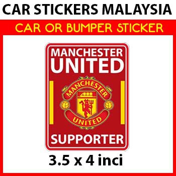 Car Sticker / Bumper Sticker / Small Stickers - Manchester United ...
