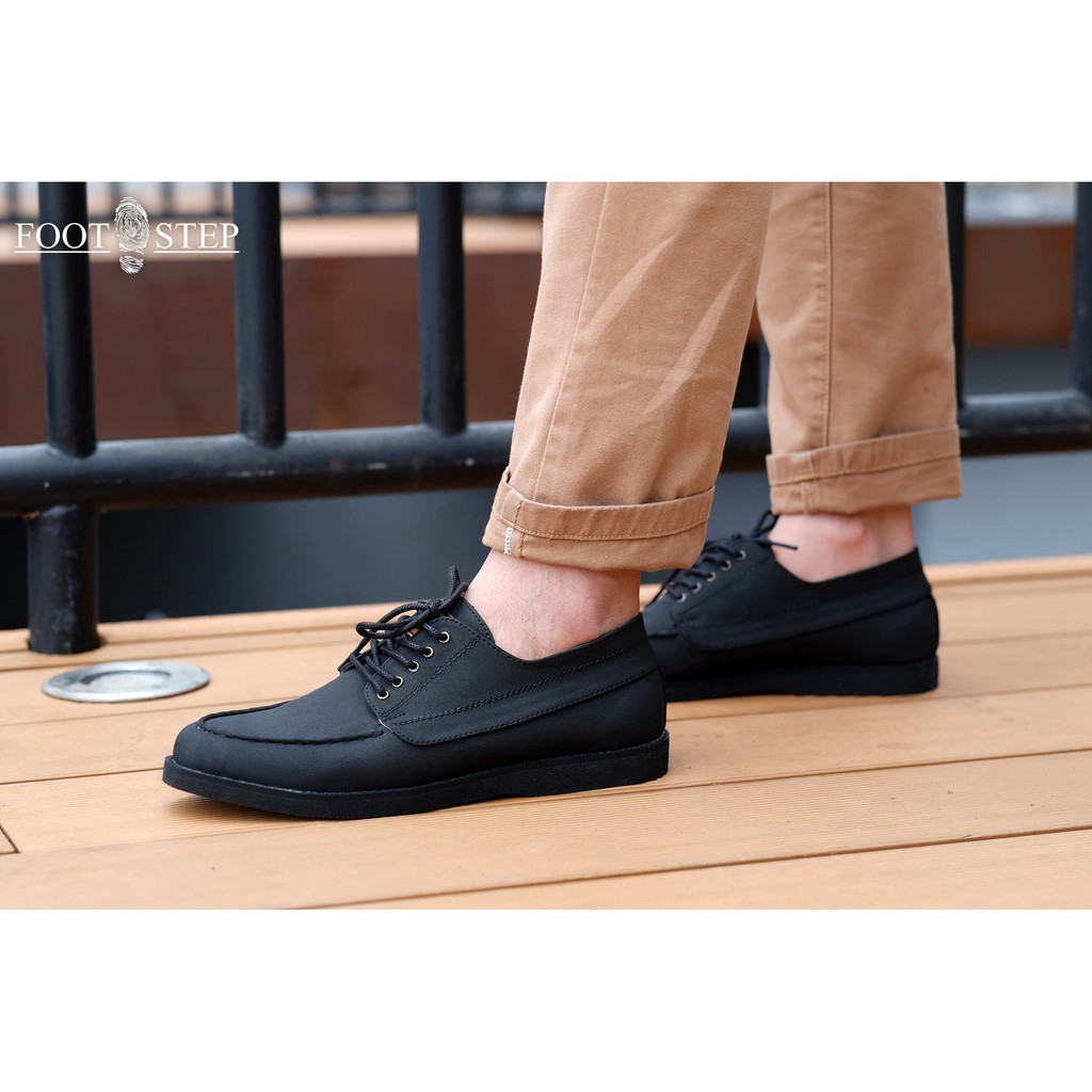 Men's Formal Casual Shoes - Footstep Footwear Hugo Black | Shopee Malaysia