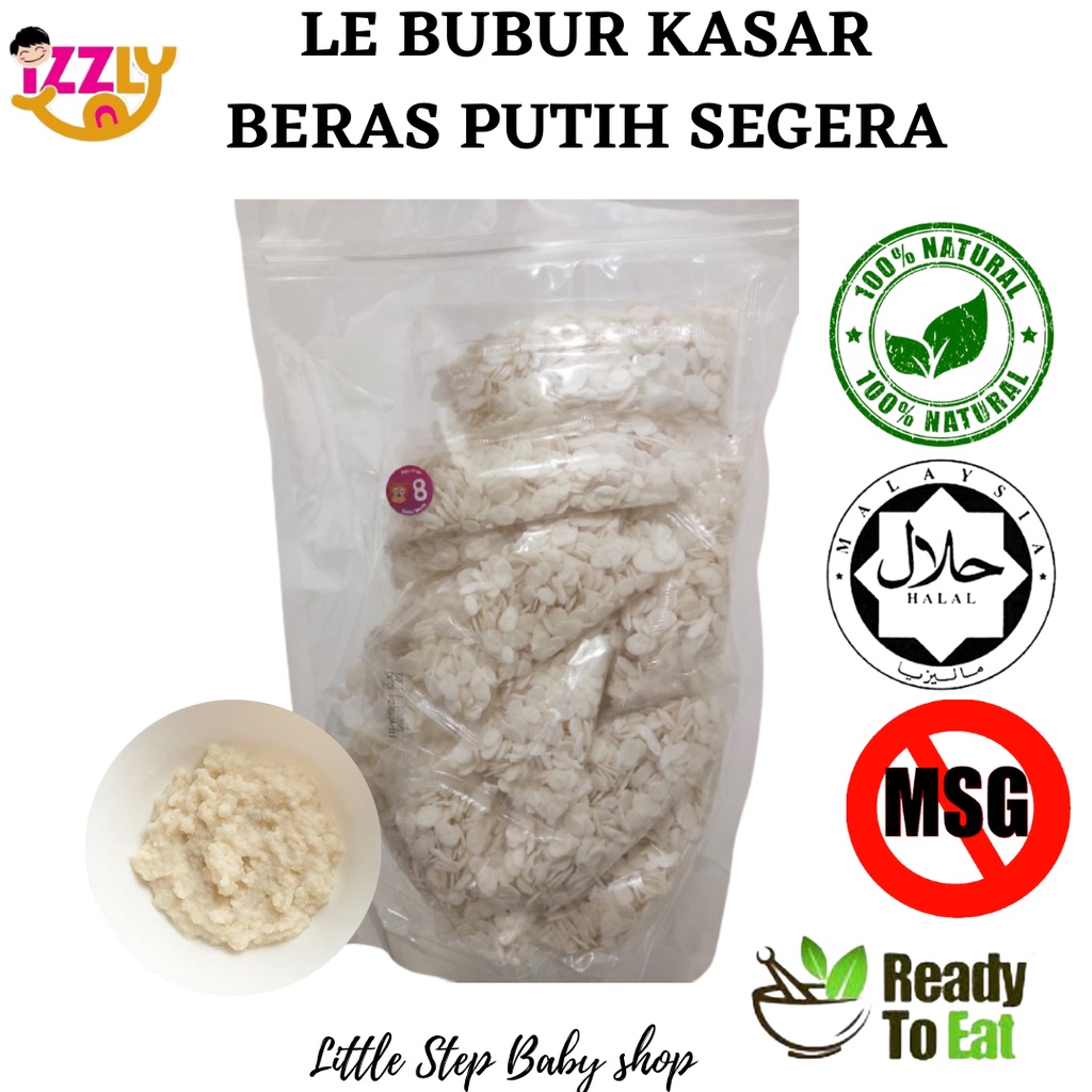 💥HOT ITEM💥LIMITED EDITION BUBUR KASAR BERAS PUTIH (8BULAN), HOMEMADE BABY FOOD IZZLY | Shopee ...