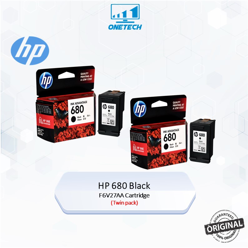 HP 680 F6V27AA Black Cartridge / HP 680 F6V26AA Color Cartridge ...