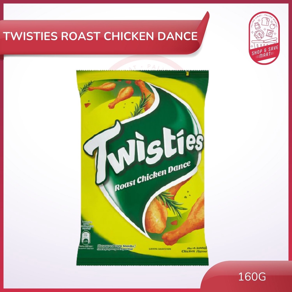 Twisties Corn Snacks - 160g (Flavor: BBQ / Roast Chicken Dance /Spicy ...