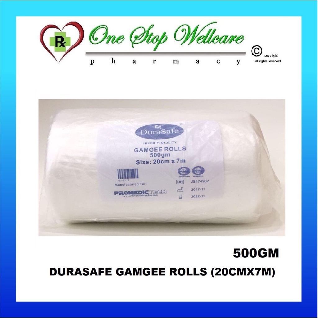 DURASAFE GAMGEE ROLLS 500GM ( SIZE 20CMX7M ) (EXP:08/2029) | Shopee ...