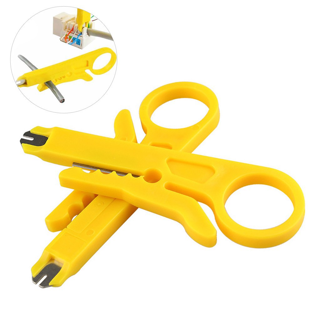 🇲🇾 - RJ45 Cat5 Punch Down Tool Network UTP LAN Cable Wire Cutter Stripper Tool ( 2pcs ) | Shopee ...