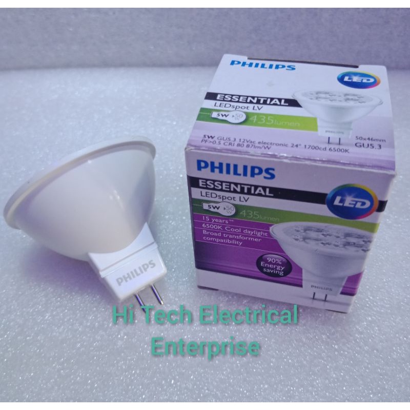 Philips Essential LED spot LV 12v Cool daylight | Shopee Malaysia