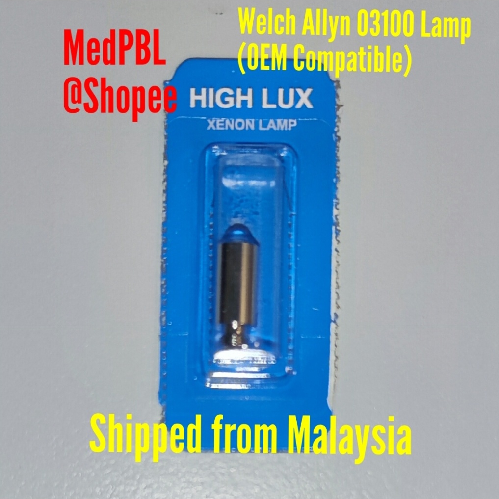 Compatible/ Alternative for Welch Allyn 03100-U 3.5V bulb lamp (High ...