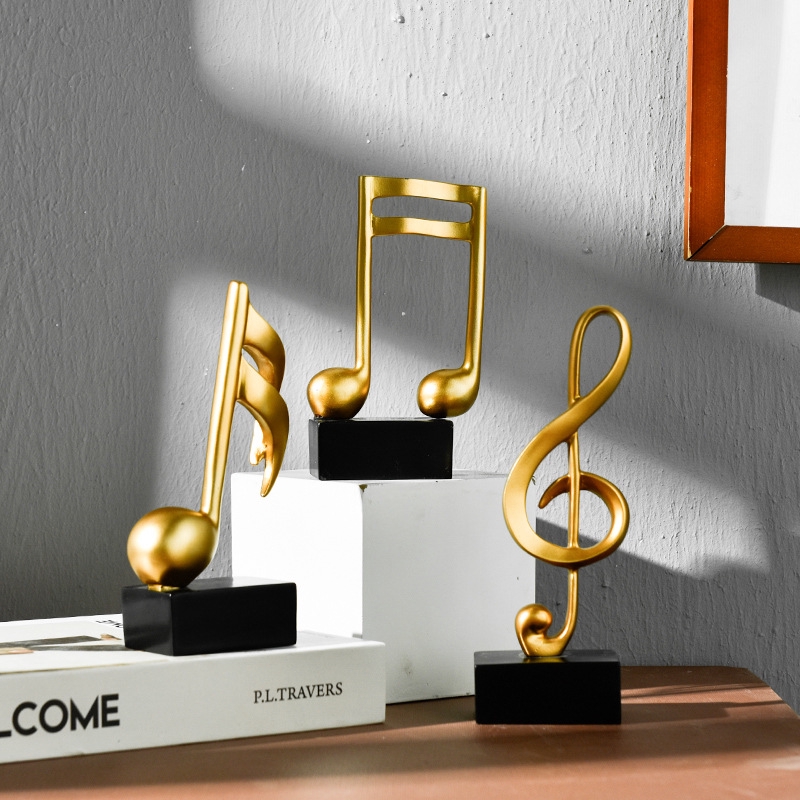 [3 Pieces] Creative Scandinavian Simple Musical Note Decoration Study ...
