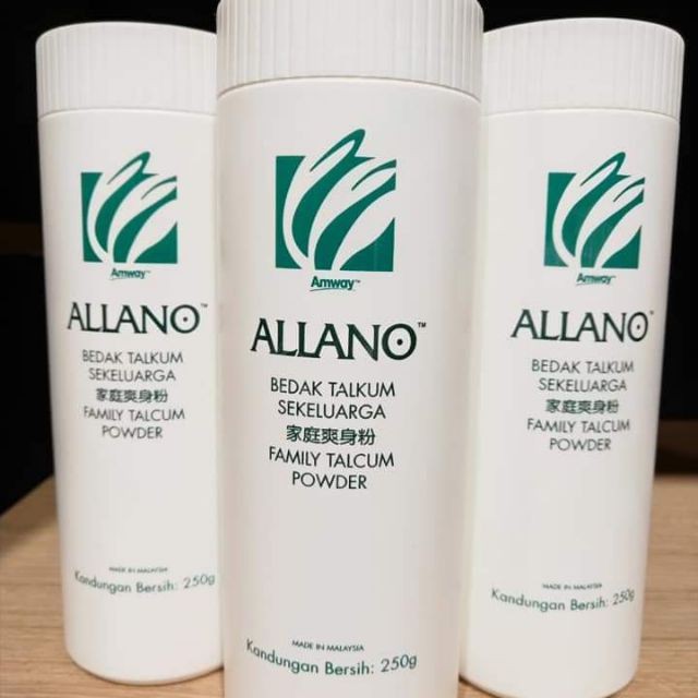 Amway ALLANO Family Talcum Powder Bedak Talkum Sekeluarga 家庭爽身粉(250g ...