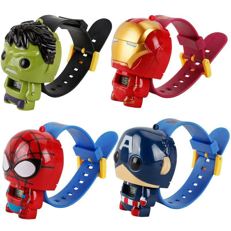 Digital 3d The Avengers Kids Watch Toy Hulk Iron Man Spider Man America ...