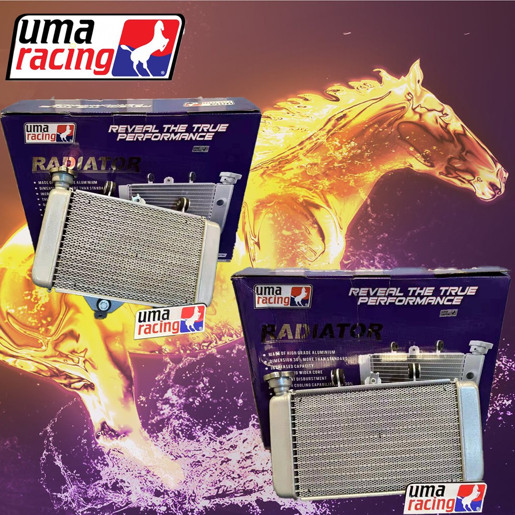 Uma racing radiator racing yamaha y15zr honda rs150 (EXTRA BIGER 30% ...
