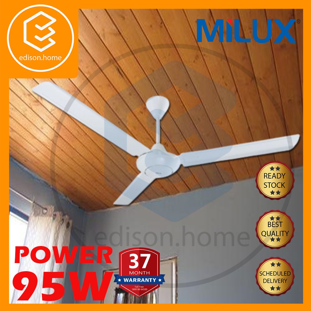 MILUX 60" Ceiling Fan with Regulator 5 Speed - White (Warranty 3Years ...