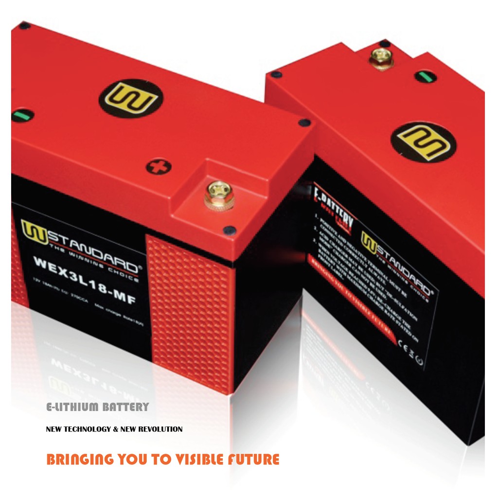 W-STANDARD LITHIUM BATTERY MOTORCYCLE HARLEY/DAVIDSON/BMW/DUCATI/HONDA ...